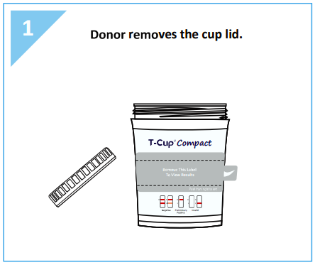 WONDFO T-CUP COMPACT 12 PANEL URINE DRUG TEST KITS (25/BOX)